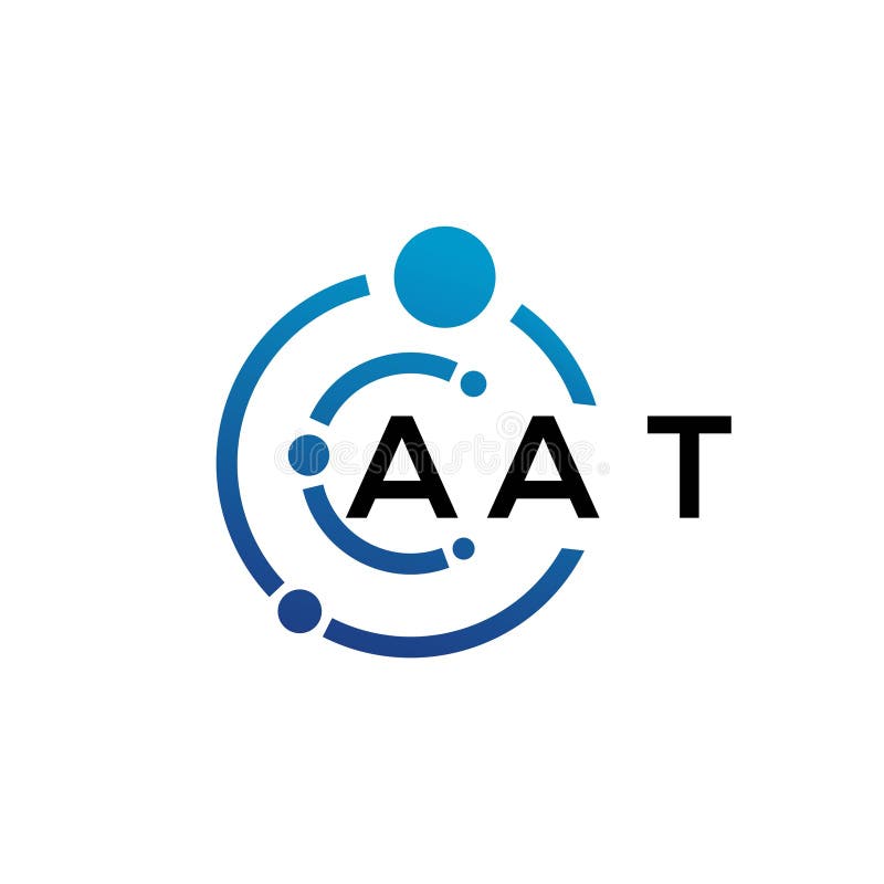 AAT Letter Logo Design on Black Background. AAT Creative Initials ...