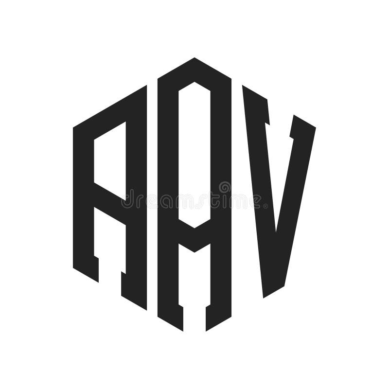 AAV Logo Design. Initial Letter AAV Monogram Logo Using Hexagon Shape ...