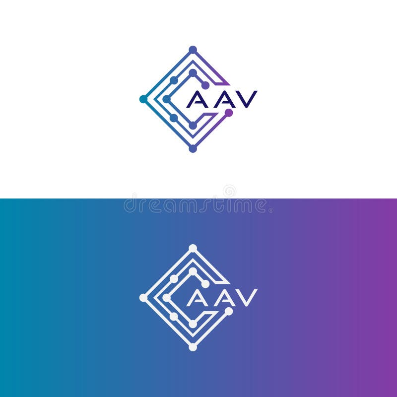 Aav Tech Initial Logo Design Icon for Technology, Digital, Tech ...