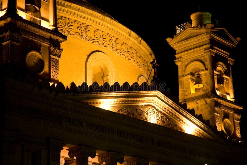 Abóbada de Mosta, Malta foto de stock. Imagem de arquitetura - 24903358