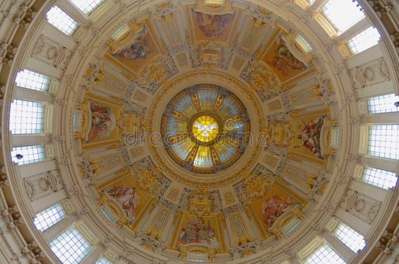 Abóbada Mágica De Berlin Cathedral Imagem de Stock - Imagem de ouro ...
