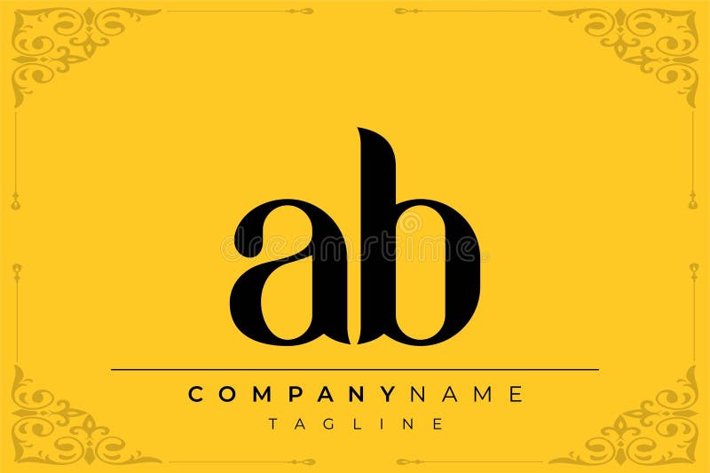 AB abstract luxury logo stock vector. Illustration of wedding - 362198243