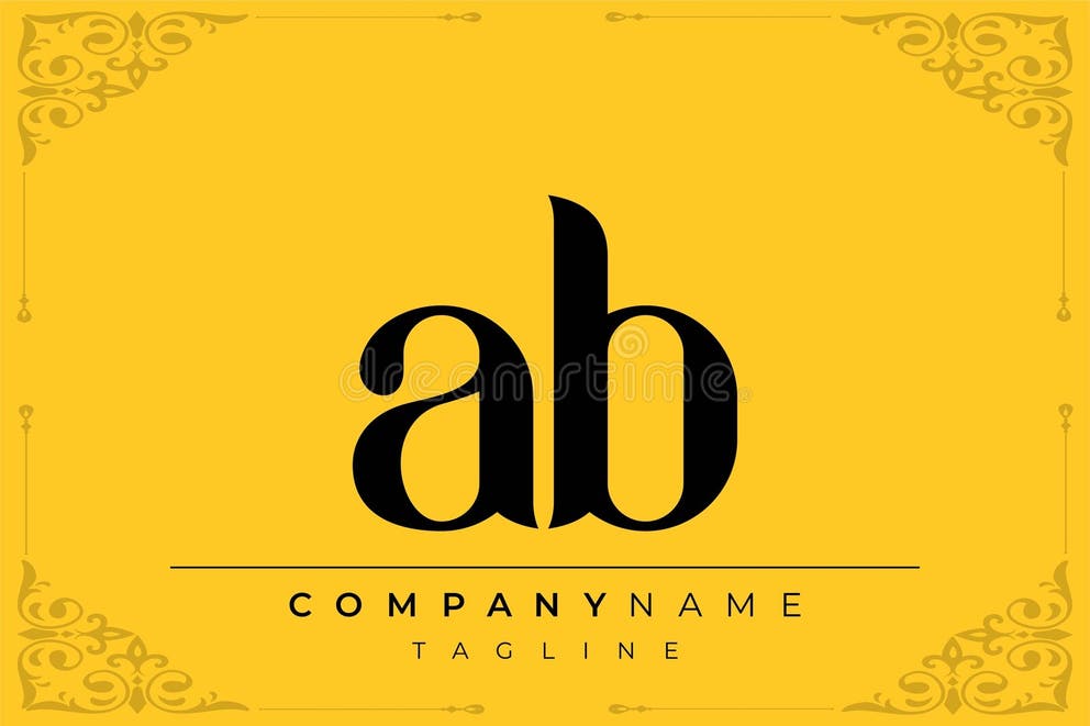 AB abstract luxury logo stock vector. Illustration of wedding - 362198243