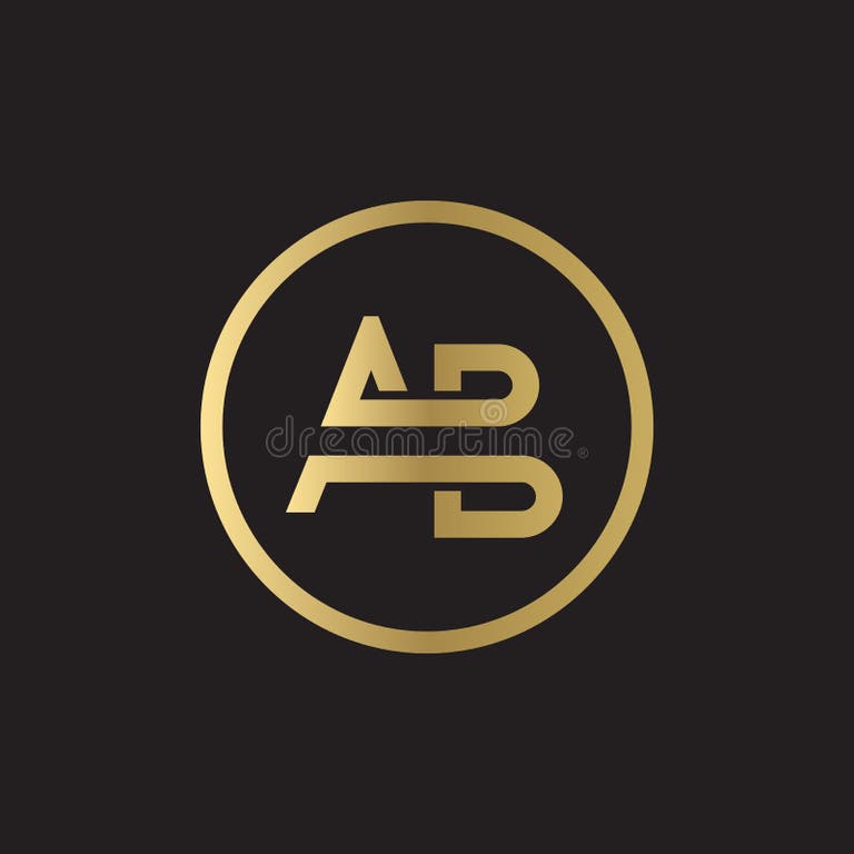 AB Logo Design Business Typography Vector Template. Creative Linked ...