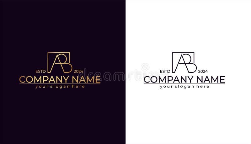 AB Logo. Letter AB Logo Design Letter AB Luxurious. Letter Logo ...