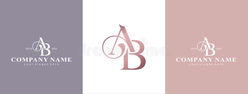 AB Logo. Letter AB Logo Design Letter AB Luxurious. Letter Logo ...