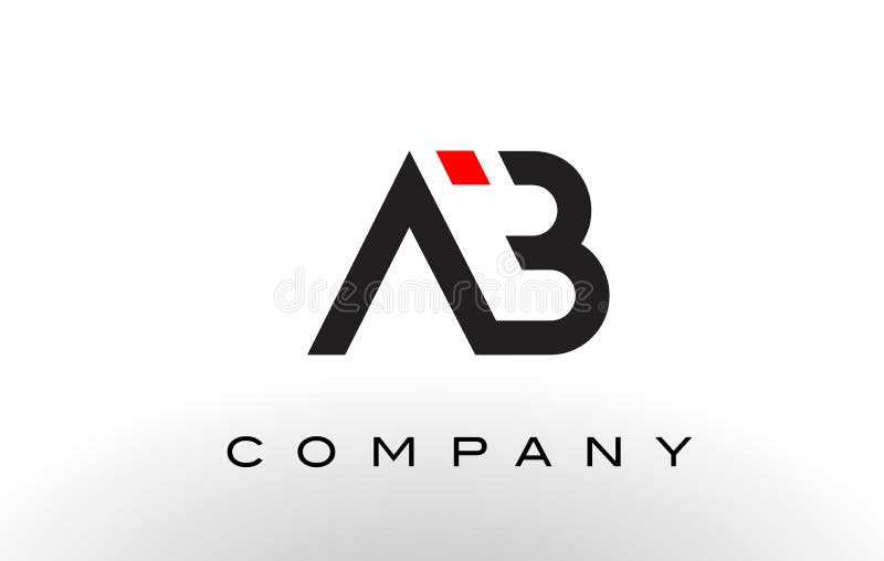 AB Logo. Letter Design Vector. Stock Vector - Illustration of elements ...
