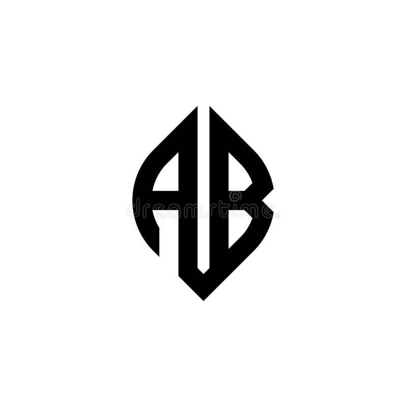 AB Logo Monogram Geometric Shape Style Stock Vector - Illustration of ...