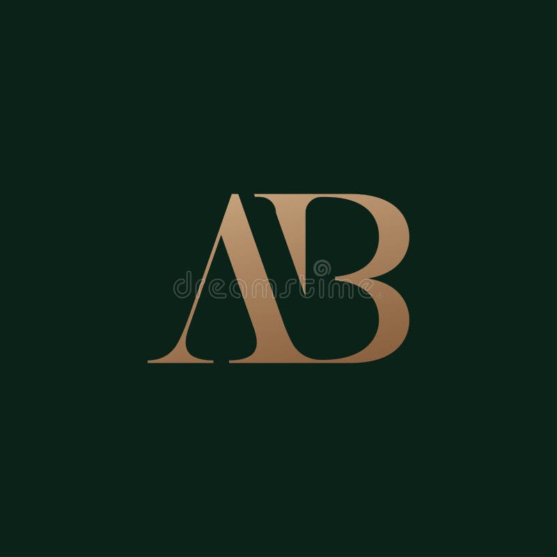 AB Logo. Vector Modern Letter Design Concept Stock Vector ...