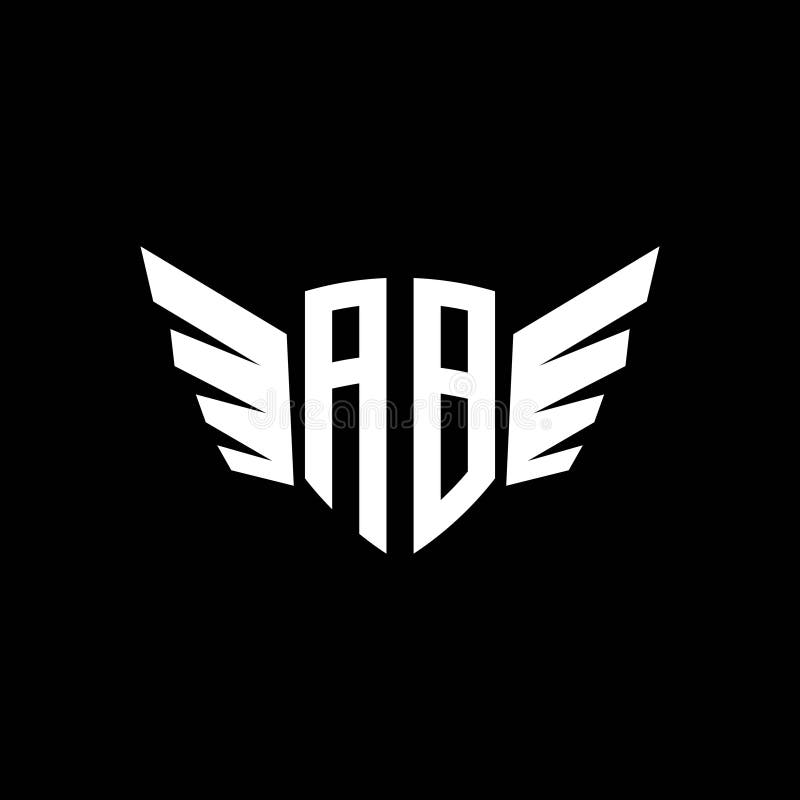 AB Monogram Wing Shape Style Stock Illustration - Illustration of logos ...