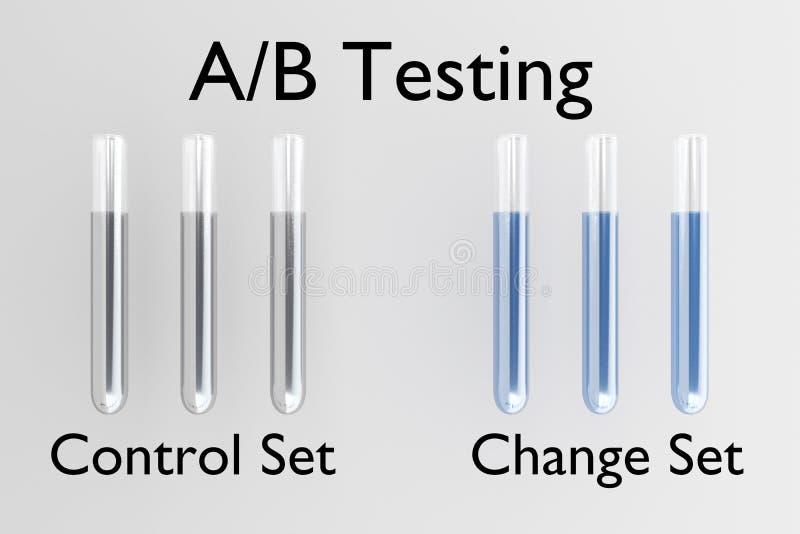 AB Testing concept stock illustration. Illustration of sample - 262156316