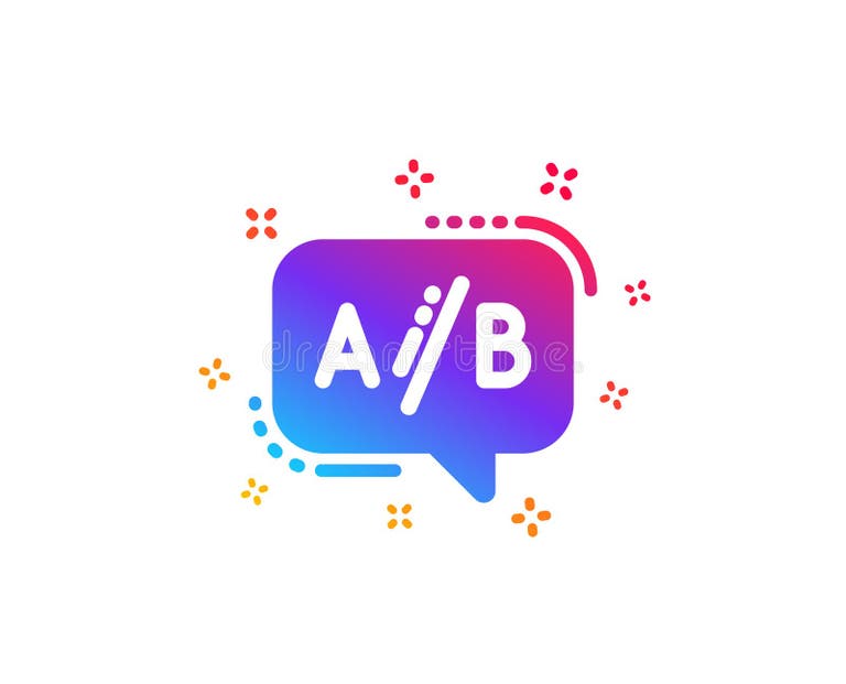 Ab Testing Icon. Ui Test Chat Bubble Sign. Vector Stock Vector ...