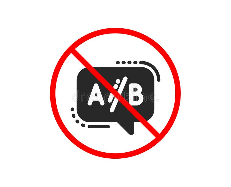 Ab Testing Icon. Ui Test Chat Bubble Sign. Vector Stock Vector ...