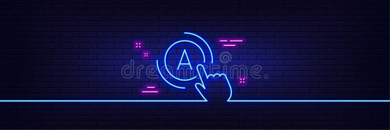 Ab Testing Line Icon. Ui Test Button Sign. Neon Light Glow Effect ...
