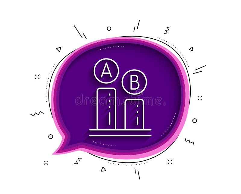 Ab Testing Line Icon. Ui Test Chart Sign. Vector Stock Vector ...