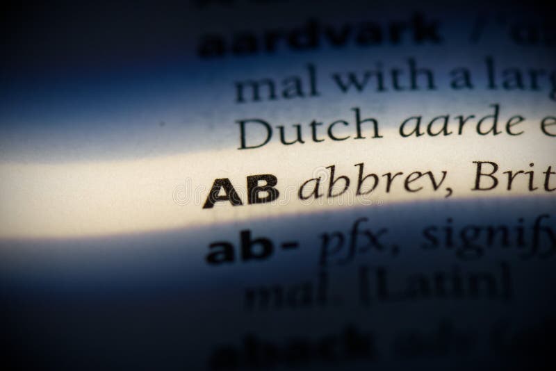 Ab stock image. Image of info, page, focus, highlight - 161577761