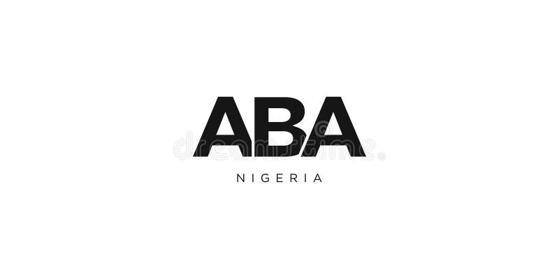 Aba in the Nigeria Emblem. the Design Features a Geometric Style ...