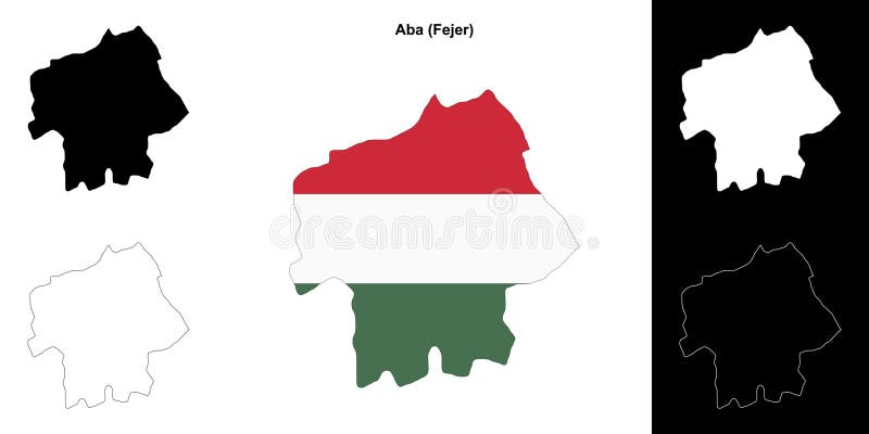 Aba outline map stock vector. Illustration of boundaries - 357728078