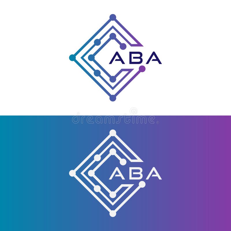 ABA Tech Initial Logo Design Icon for Technology, Digital, Tech ...