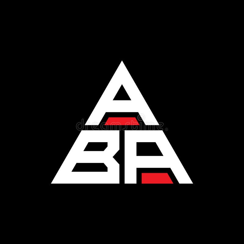 ABA Triangle Letter Logo Design with Triangle Shape. ABA Triangle Logo ...