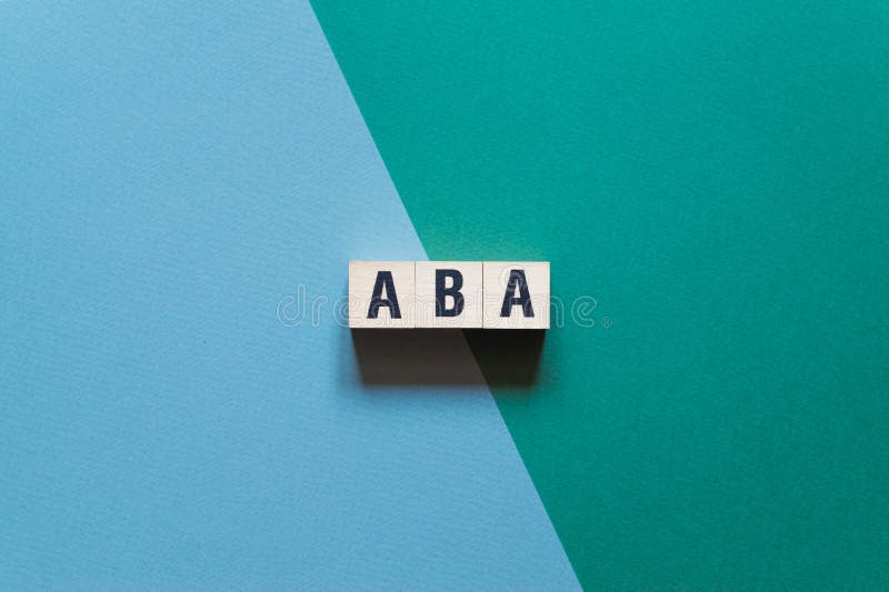 ABA word concept on cubes stock image. Image of elegance - 182320501