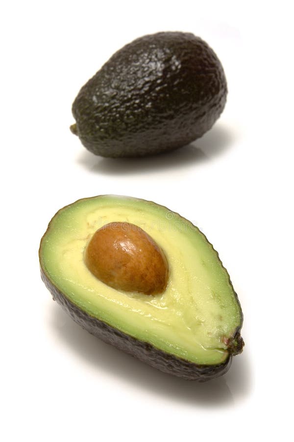 Pera de abacate Halved imagem de stock. Imagem de alto - 17907429