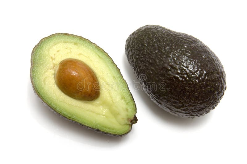 Pera de abacate Halved imagem de stock. Imagem de alto - 17907429