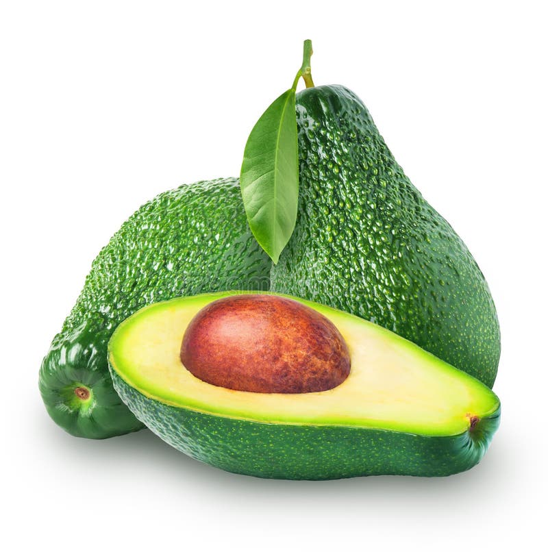 Grupo De Abacate, Isolado No Fundo Branco Imagem de Stock - Imagem de ...