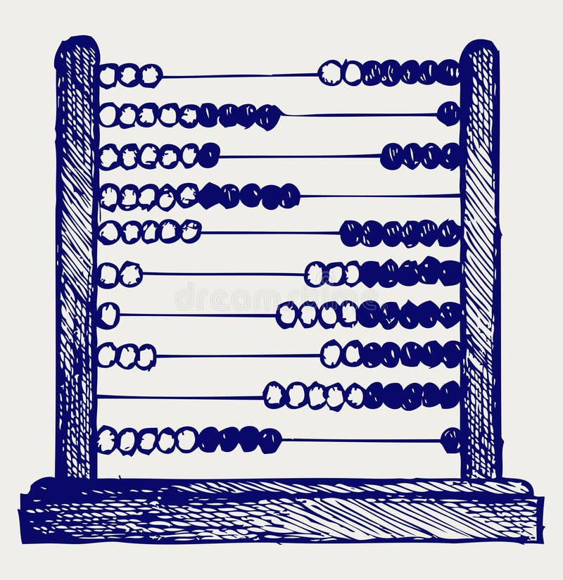 Abacus stock vector. Illustration of hand, life, draw - 28253500