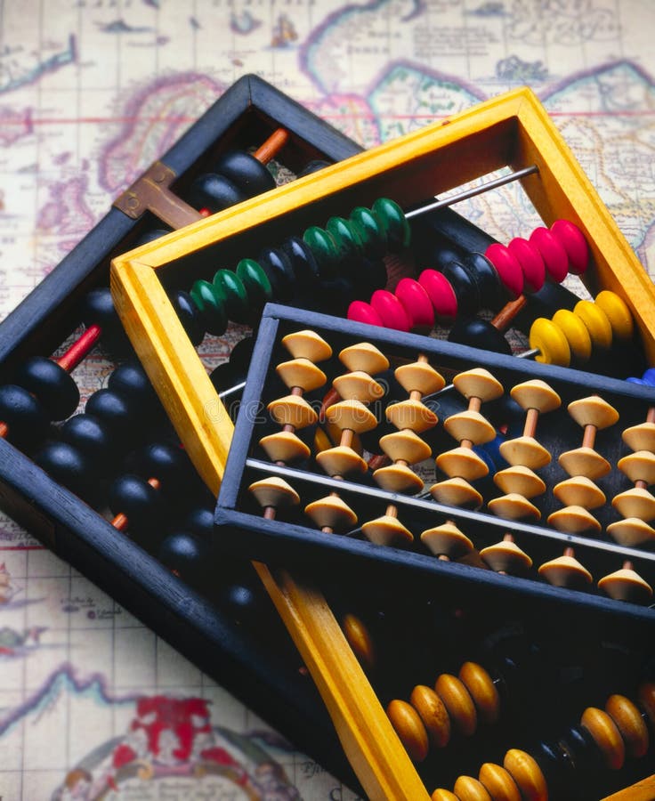 Abacus stock image. Image of brown, education, calculating - 7356223