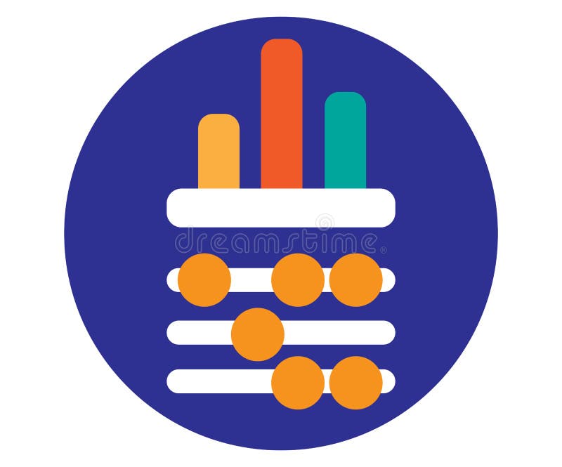 Abacus Icon Design stock illustration. Illustration of concept - 83705570