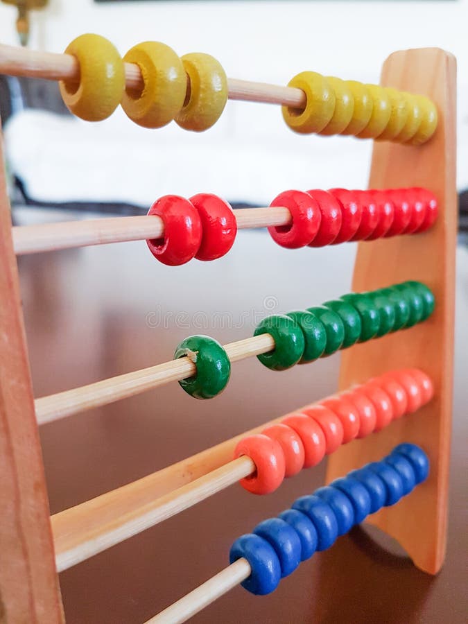 Abacus Child Numbering and Learning Mathematical Game Stock Image ...
