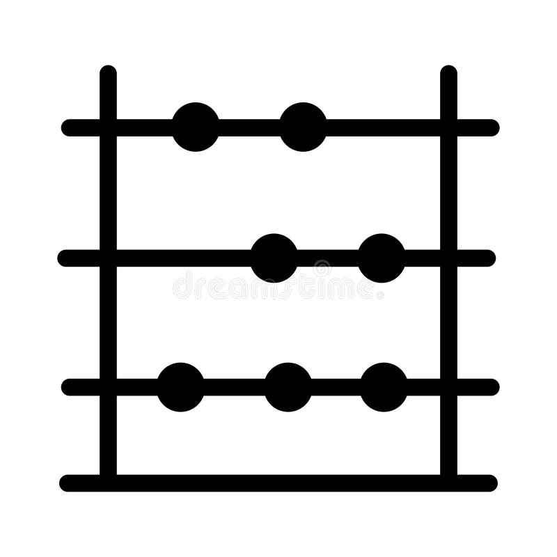 Abacus, count Icon stock vector. Illustration of count - 363274780