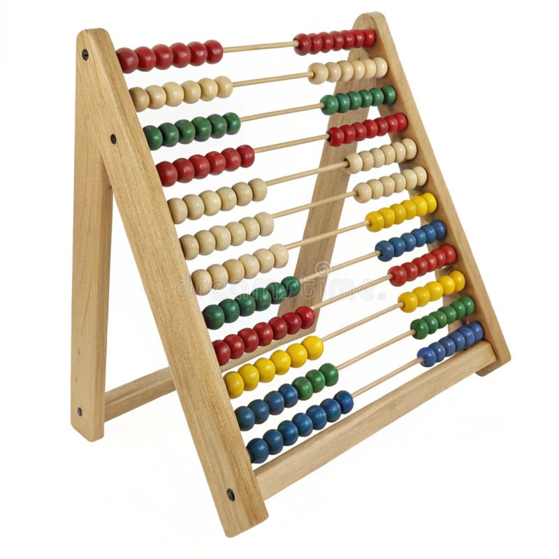 Abacus 3D Icon Isolated on White Background Stock Illustration ...