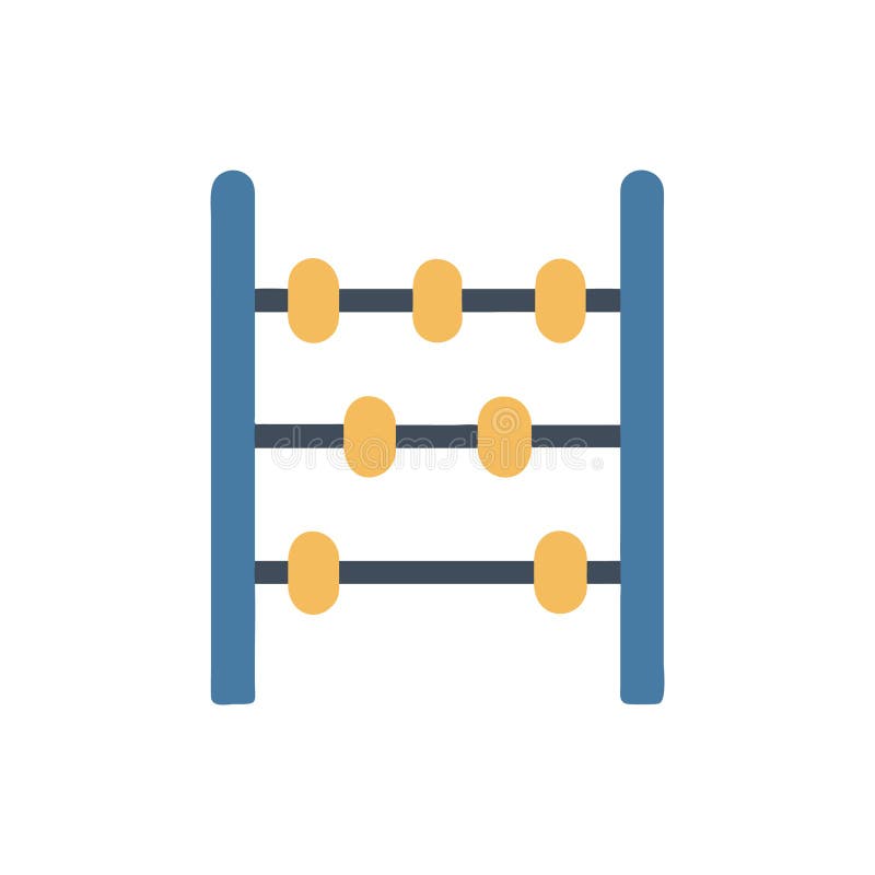 Colorful Abacus Icon Design for Learning Stock Illustration ...