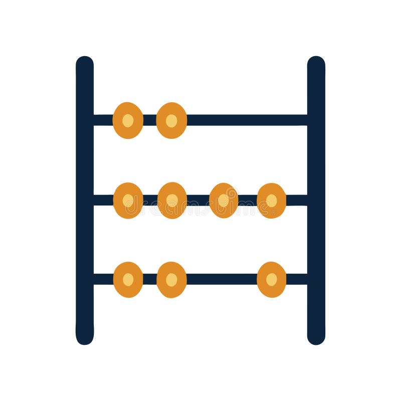 Abacus Educational Tool Icon Stock Vector - Illustration of symbol ...
