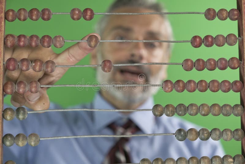 Man with abacus stock image. Image of accountant, frame - 27086569