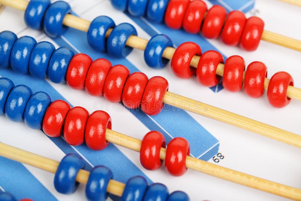 Abacus on graph stock image. Image of count, chart, report - 55107353