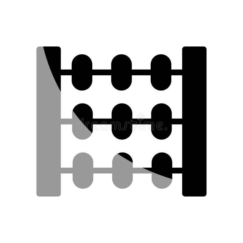 Abacus icon template stock vector. Illustration of mathematics - 254412953