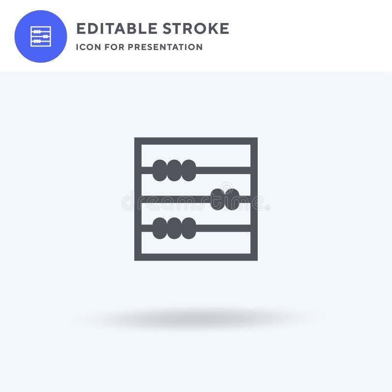 Abacus icon vector, filled stock vector. Illustration of abacus - 345219599