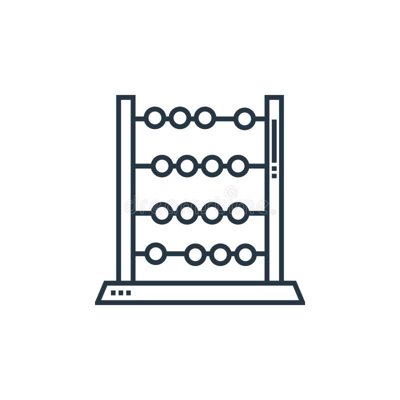 Abacus Icon Vector from School Concept. Thin Line Illustration of ...