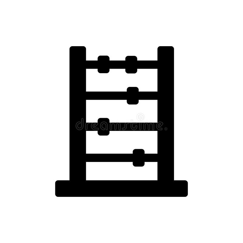 Abacus Icon Vector Sign and Symbol Isolated on White Background, Abacus ...