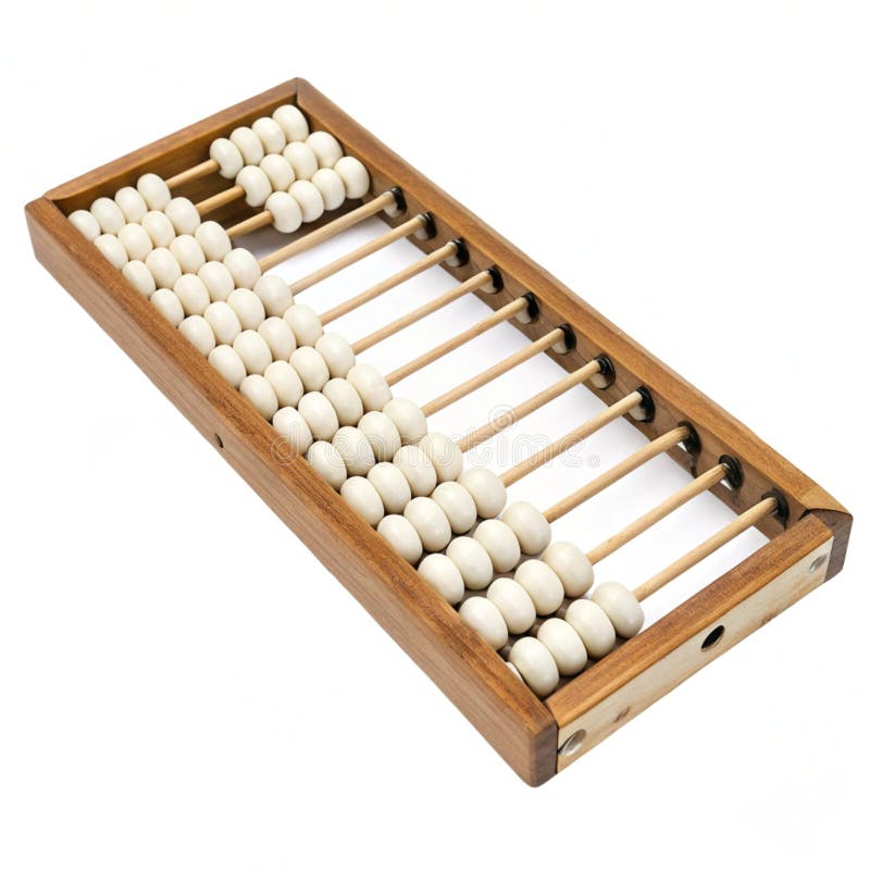 Abacus Isolated on White Background Stock Illustration - Illustration ...