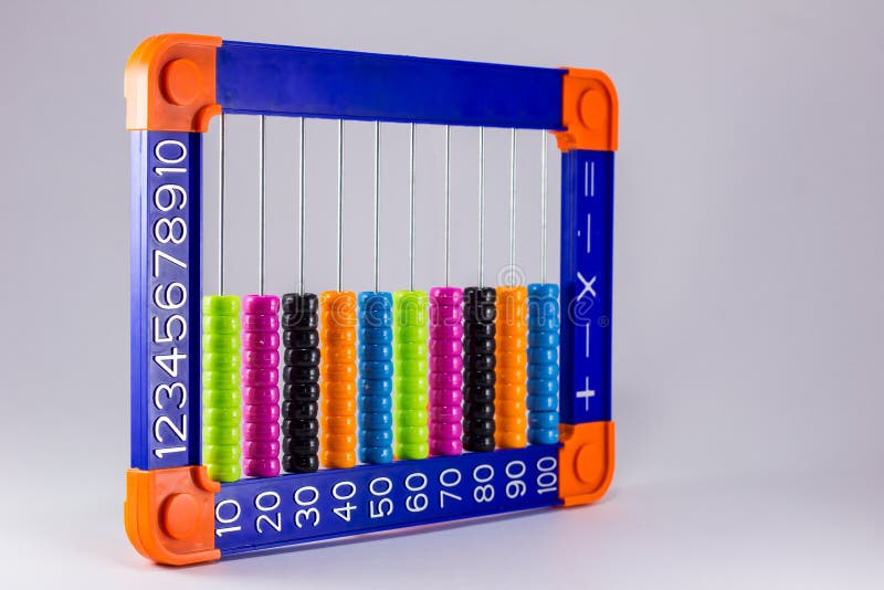 Abacus for kids stock image. Image of orange, blue, leaning - 62103833