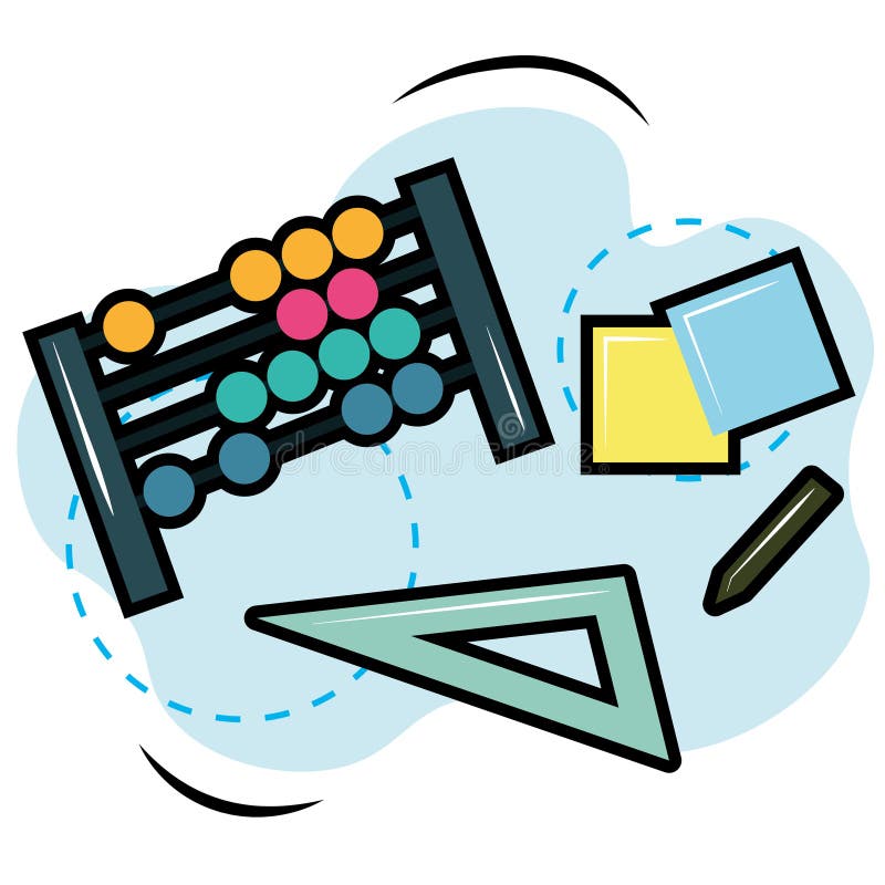 Abacus and Math Tools. Vector Stock Vector - Illustration of vector ...