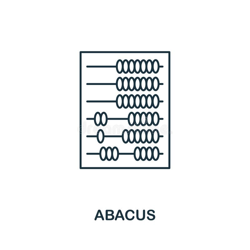 Abacus Icon Design stock vector. Illustration of compute - 83704555