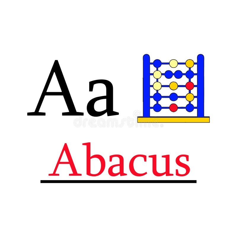 A for Abacus Phonic Songs Education for Kids Stock Illustration ...