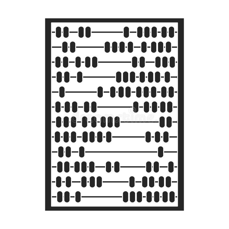 Abacus Black White Stock Illustrations – 1,120 Abacus Black White Stock ...