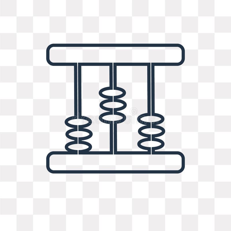 Abacus Vector Icon Isolated on Transparent Background, Abacus T Stock ...