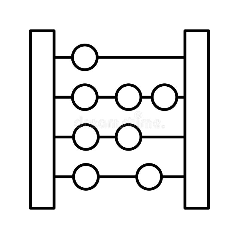 Abacus Vector Icon Which Can Easily Modify or Edit Stock Vector ...
